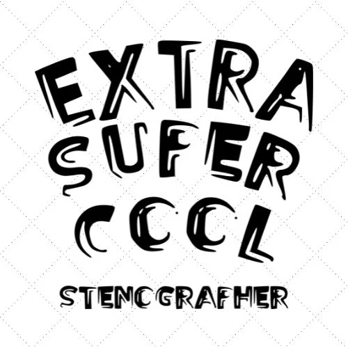 Extra Super Cool Stenographer SVG PNG EPS DXF AI Download - Merch Roll