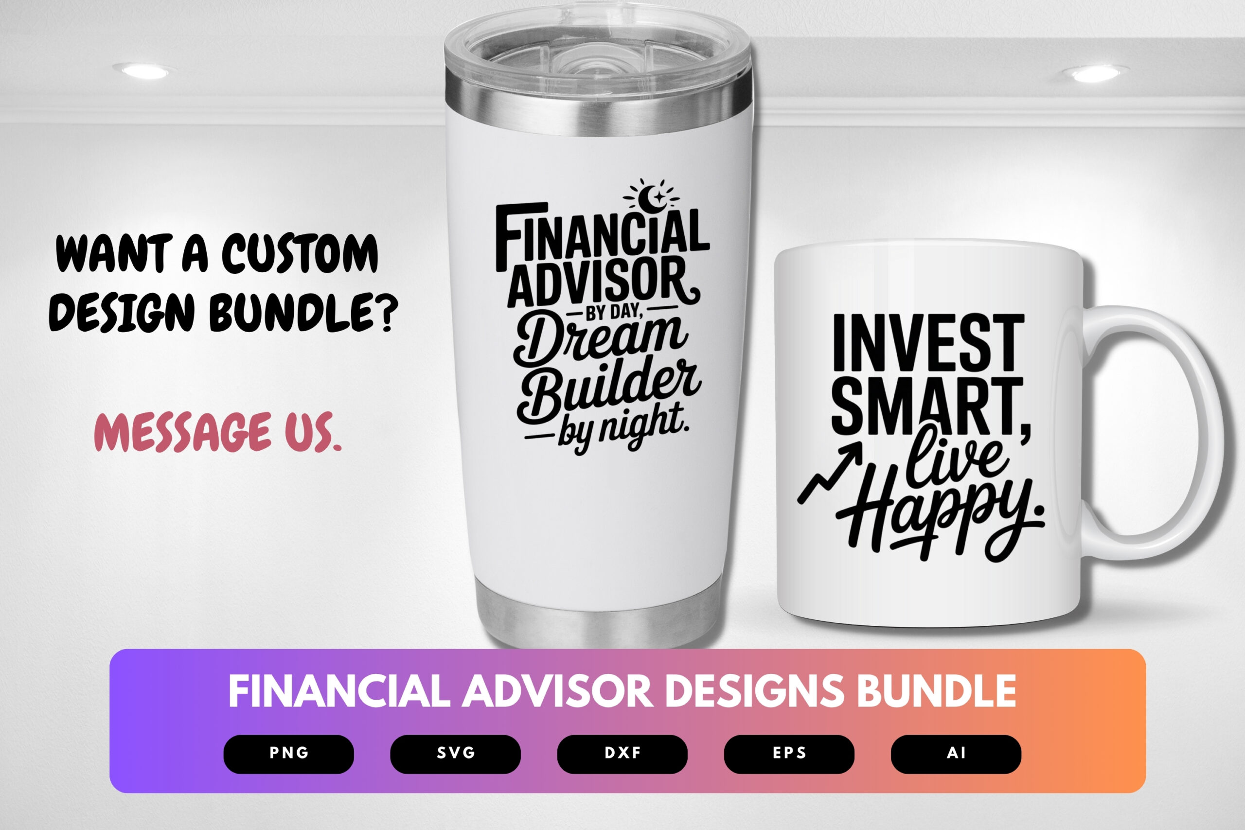 Financial Advisor SVG Bundle | Finance Clipart, Investment , Money ...