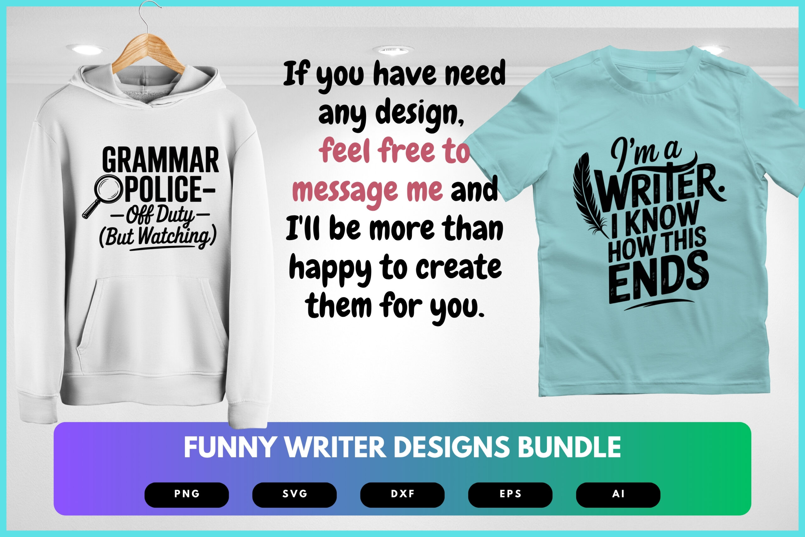 Writer SVG Bundle | Funny Author Quotes , Writing Clipart for Cricut ...