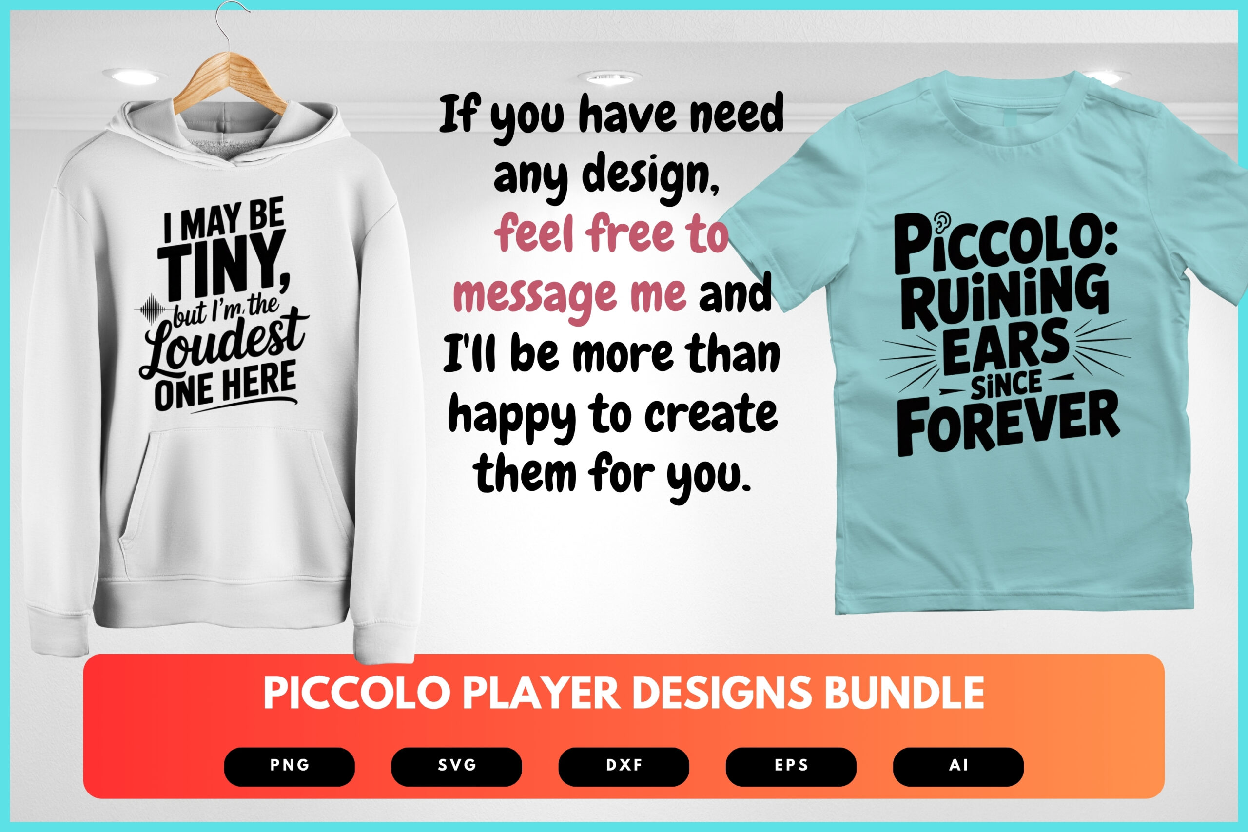Piccolo Player SVG Bundle | Musical Instrument Clipart, Marching Band ...