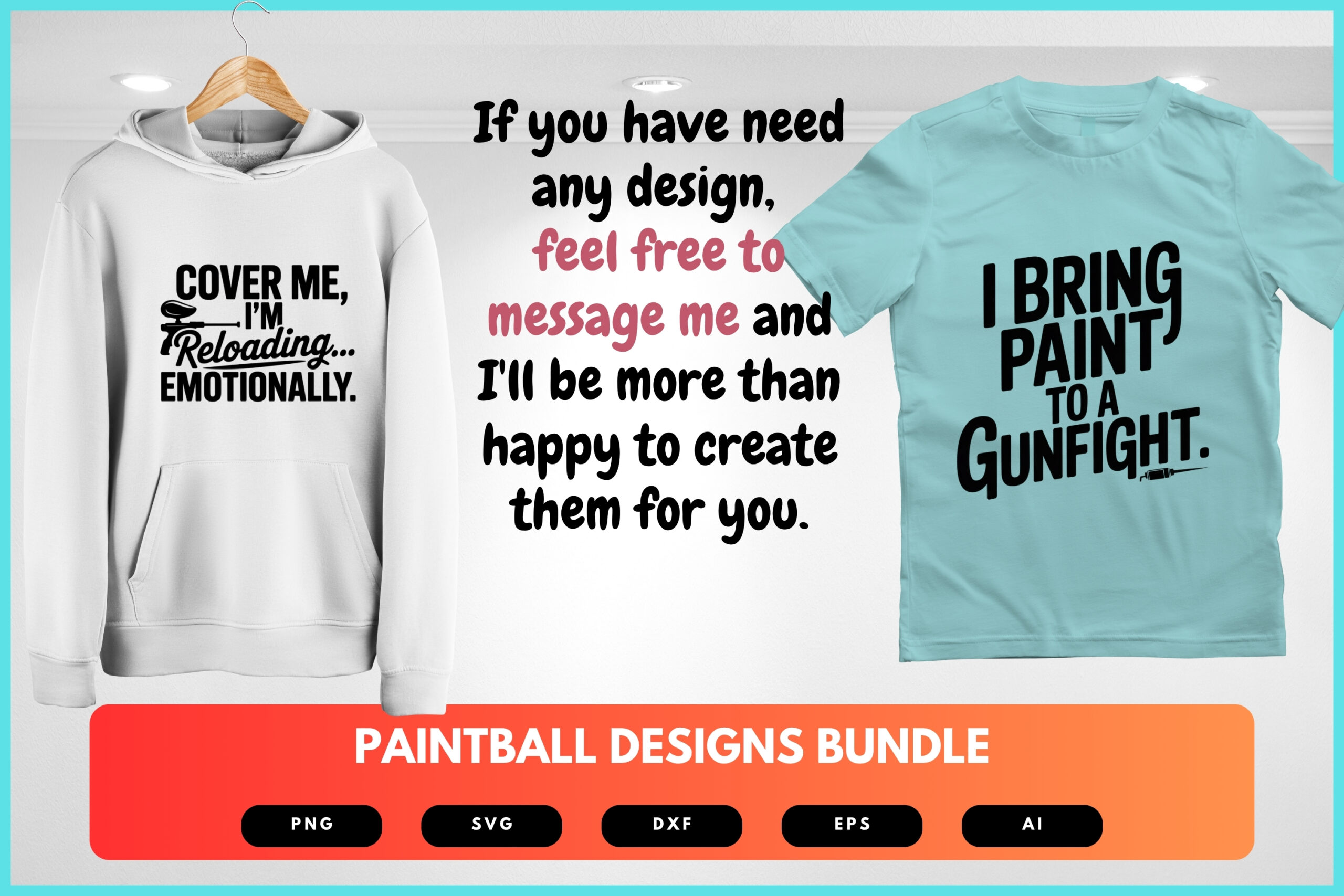 Paintball SVG Bundle | Tactical Sports Clipart, Paintball Gear Designs ...