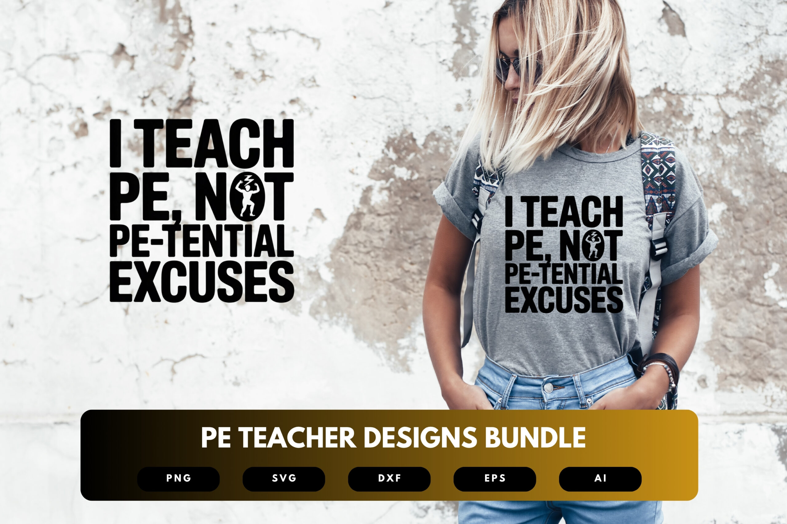 PE Teacher SVG Bundle | Physical Education Clipart, Fitness Teacher Cut ...