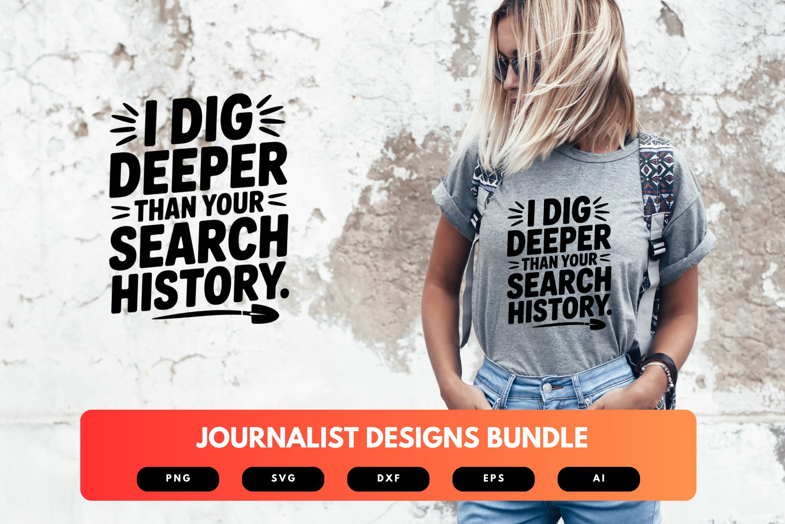 Journalist SVG Bundle | News Reporter Clipart, Media Quote Cut Files ...