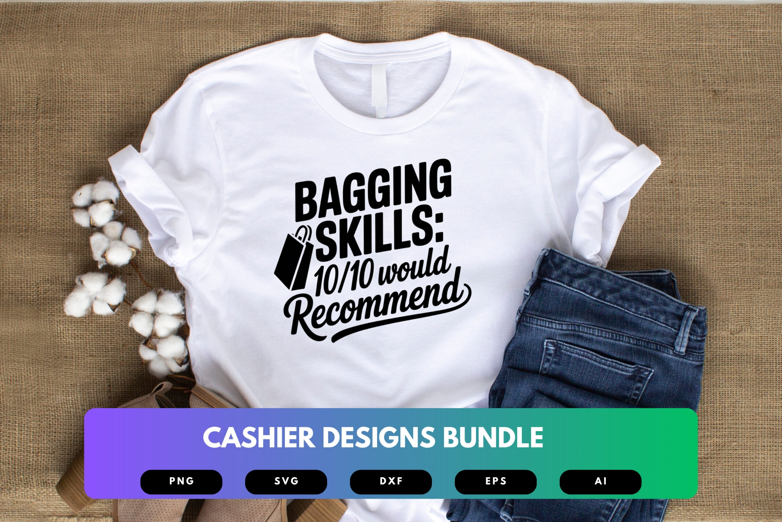 Cashier SVG Bundle | Retail Worker Clipart, Funny Job Quotes , Cut ...