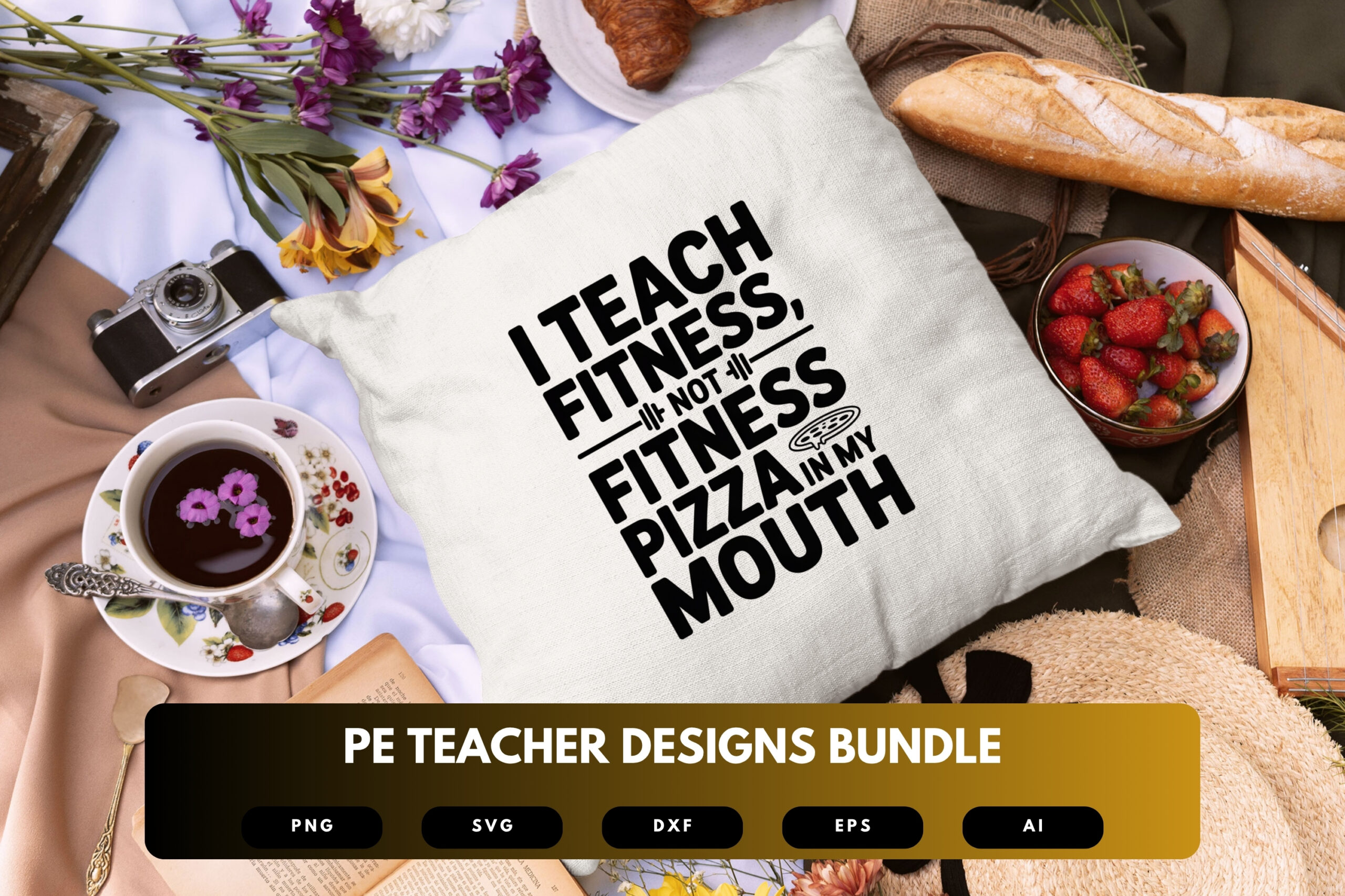 PE Teacher SVG Bundle | Physical Education Clipart, Fitness Teacher Cut ...